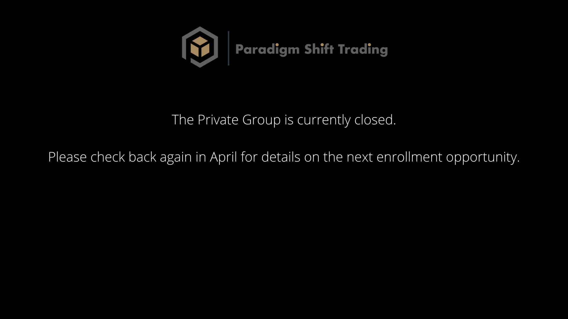 Paradigm Shift Trading